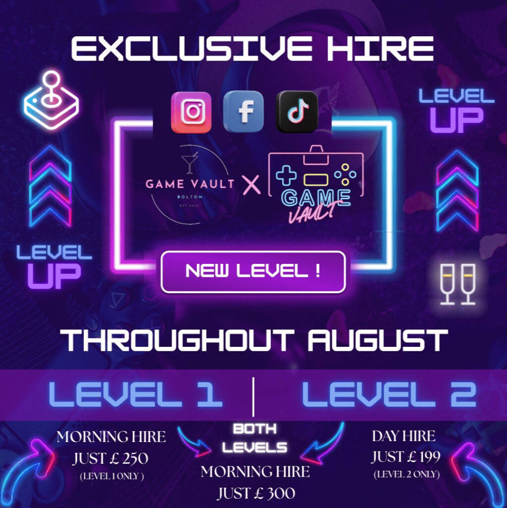 Game Vault – Bolton based Arcade